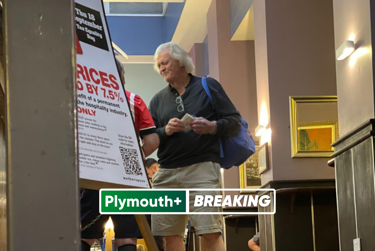 Wetherspoons owner Tim Martin spotted at The Gog and Magog